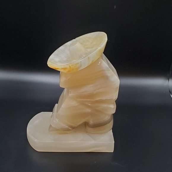 Art | 196s Vintage Carved Onyx Marble Stone Mexican Siesta Man With ...